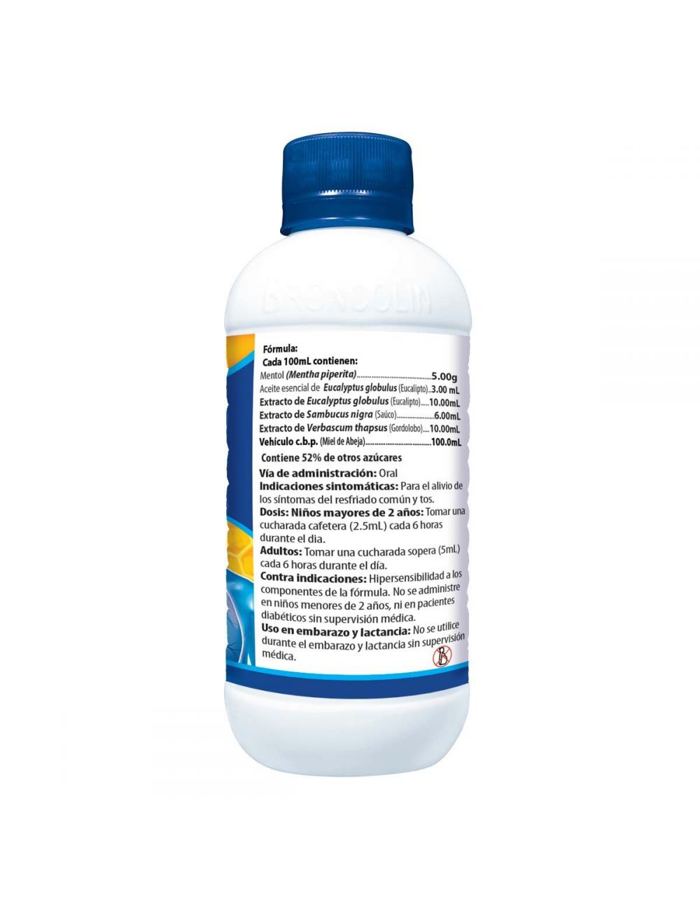 Precio Broncolin jarabe etiqueta azul 140 ml | Farmalisto MX