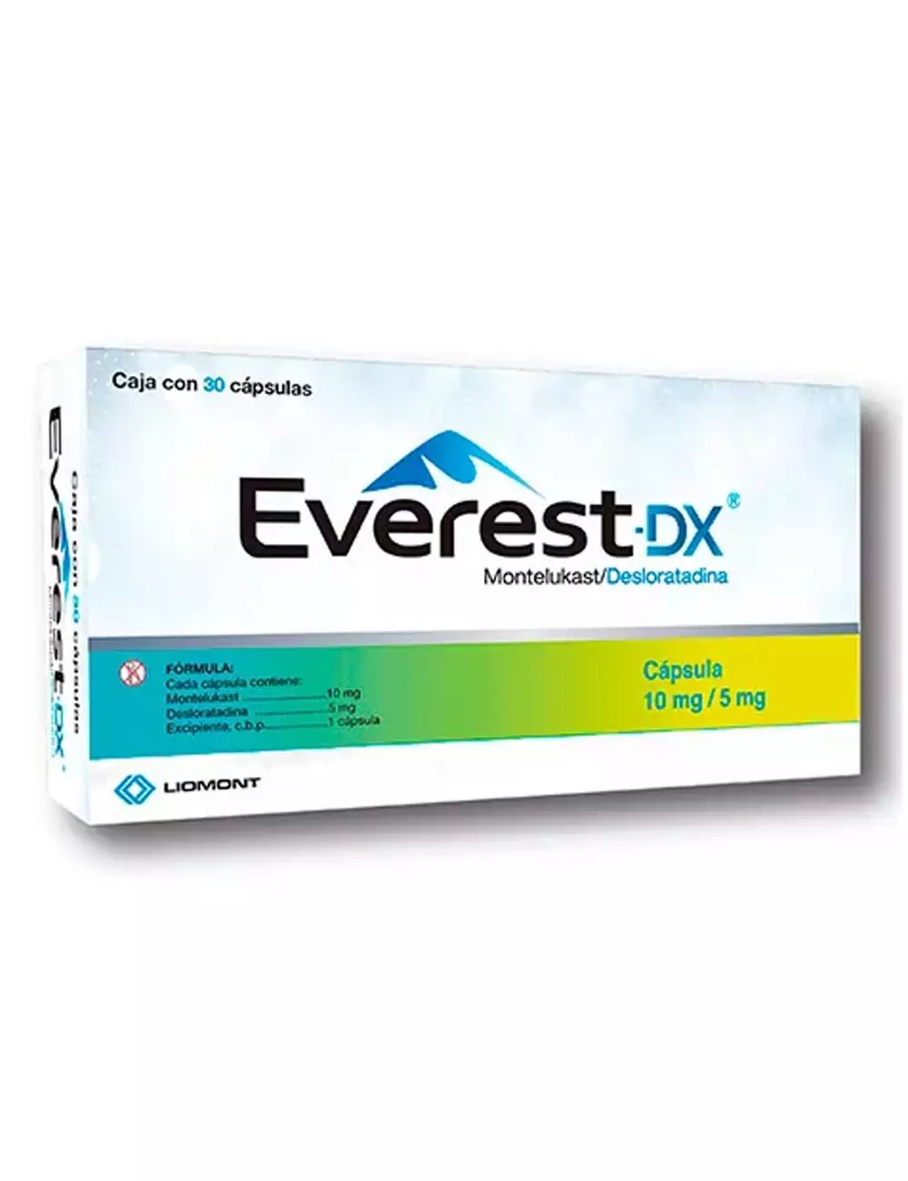 Everest DX® 10 mg/5 mg - 30 cápsulas | Montelukast/Desloratadina | Liomont | Compra Online