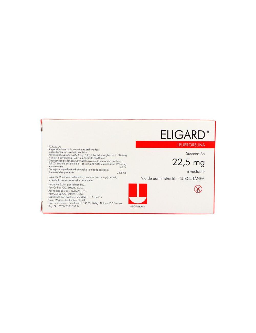 ELIGARD® 22.5 mg - Asofarma | Compra Online | Envío en México