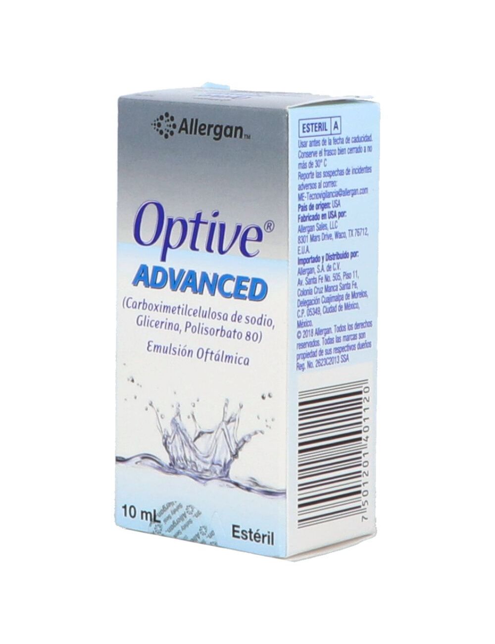 Precio Optive Advanced Solución Oftálmica 10 Ml Farmalisto Mx