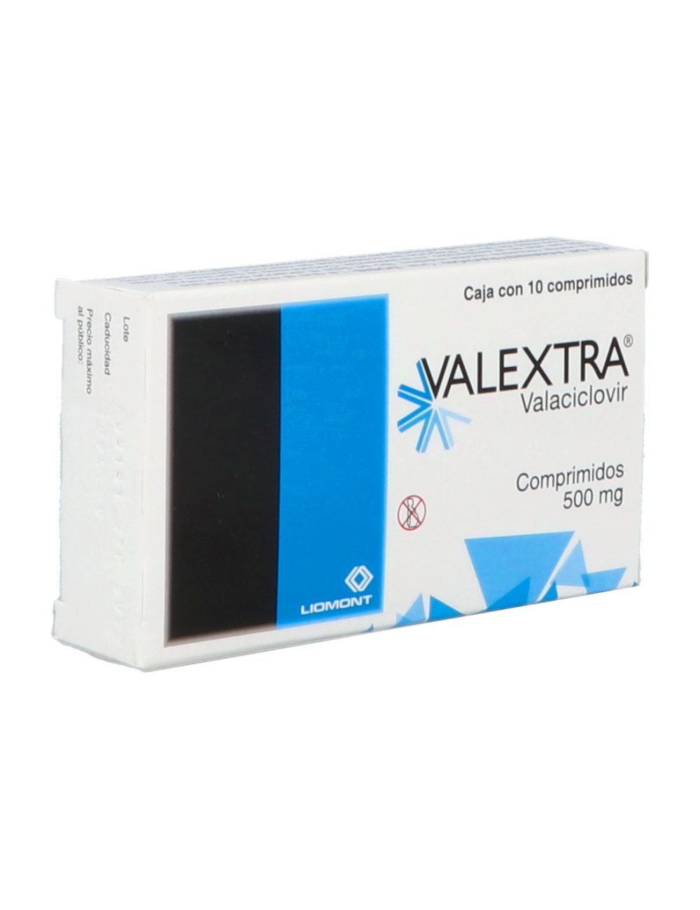Precio Valextra 500 mg con 10 comprimidos | Farmalisto MX
