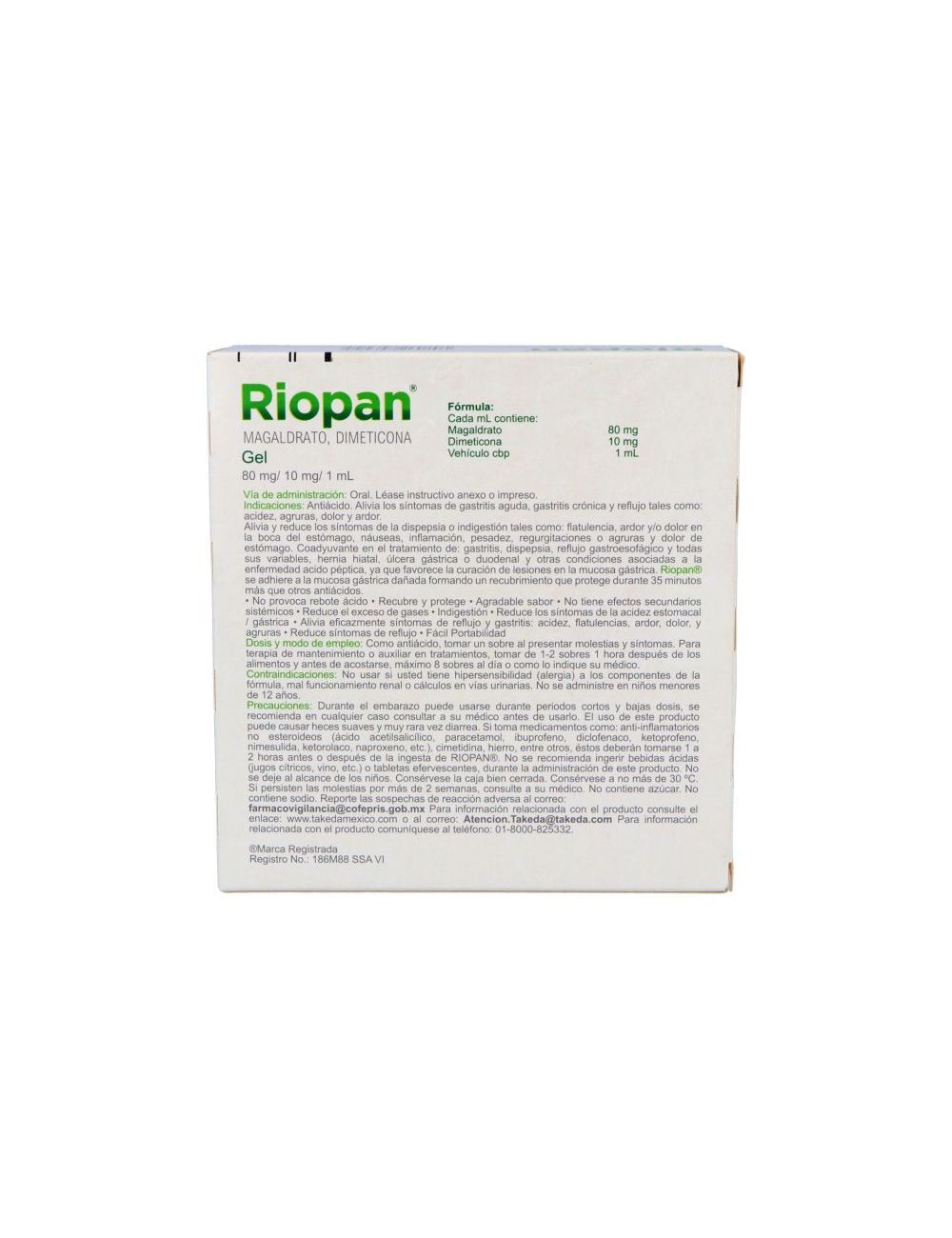 Precio Riopan con 20 sobres de 10 ml c/u | Farmalisto MX