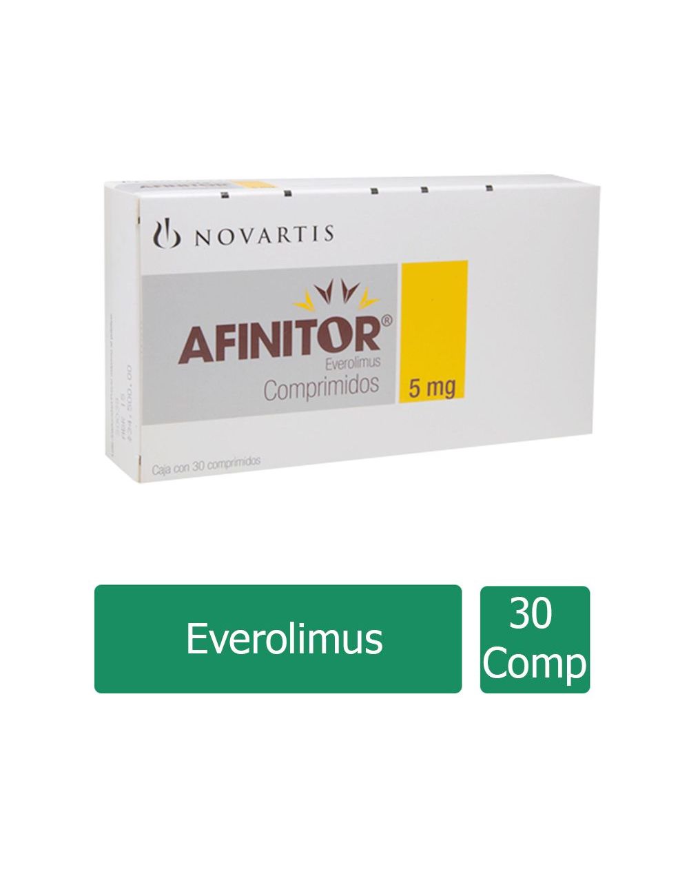 Afinitor® (Everolimus) 5 mg - Novartis | Compra Online y Envío a Domicilio