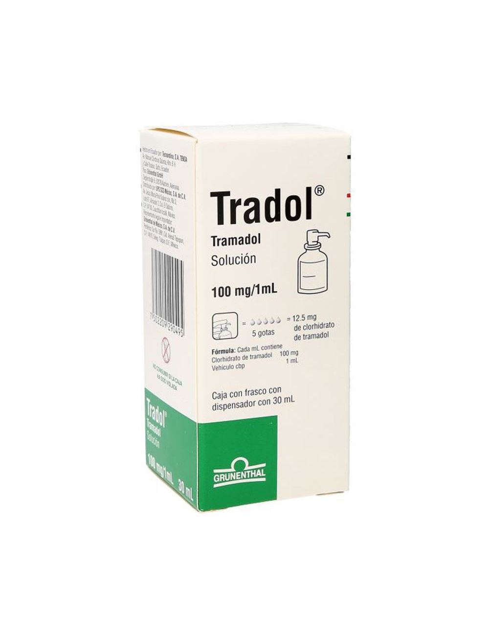 Tradol® 100 mg/ml - Tramadol | Grunenthal | Compra Online - Envío en México